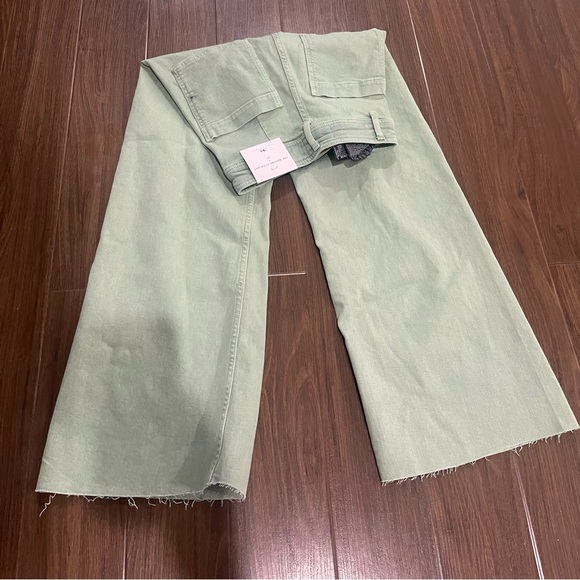 Zara | Jeans | Zara Light Green Marine Jeans | Poshmark